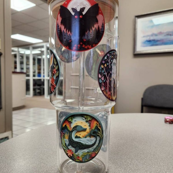 Fresno Nightcrawler Cute Cryptid Sticker - Vinyl Digital Papercut Art ...