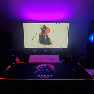 Floral Butterfly Mouse Pad, Large Desk Mat, Extended Gaming Mousepad ...