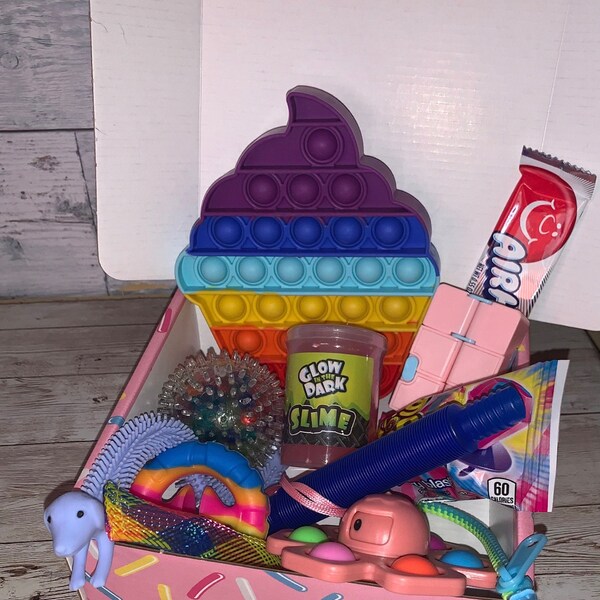 Personalized Fidget Box, Mystery Fidget Box, Fidget Toys Slime Candy ...