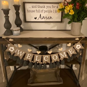 White Heart Banner Felt Heart Garland Valentine's Felt Hearts White ...