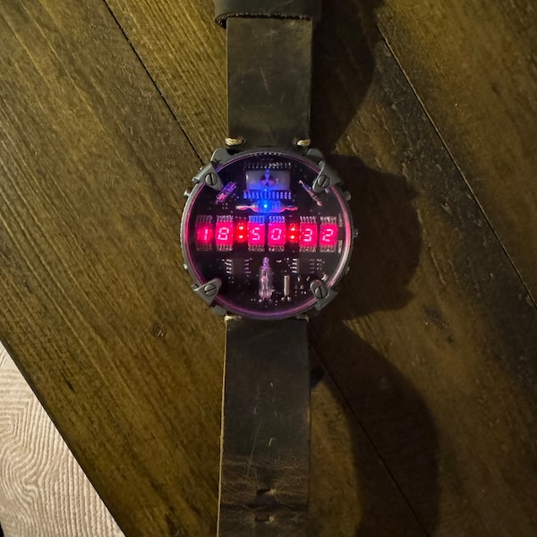 Nixie Watch, Titanium Handmade, Made in Italy - Etsy