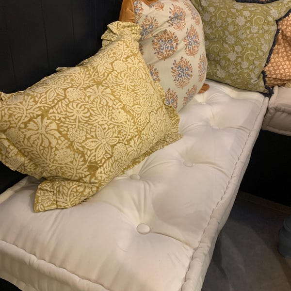 Custom French Cushion | Custom Bench Cushion | Customized Tufted ...