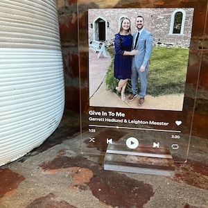 Music Plaques, Personalized Plaque, Photo Plaque, Music Photo Frame ...