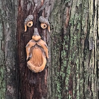 Tree Faces Garden Decor –tree Hugger Bird Feeder– Yard Art– Gift for ...
