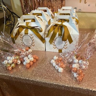 Set of 6 Teen Party Favor Box // Sweet 16 Party Favor Box // - Etsy