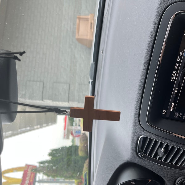 Rear View Mirror Cross, Design-lg-p, Wooden Cross, Christian Jewelry ...