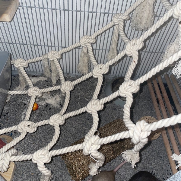 Pet Cargo Net for Cage Pet Rat Toy Accessories, Climbing Net, Fall ...