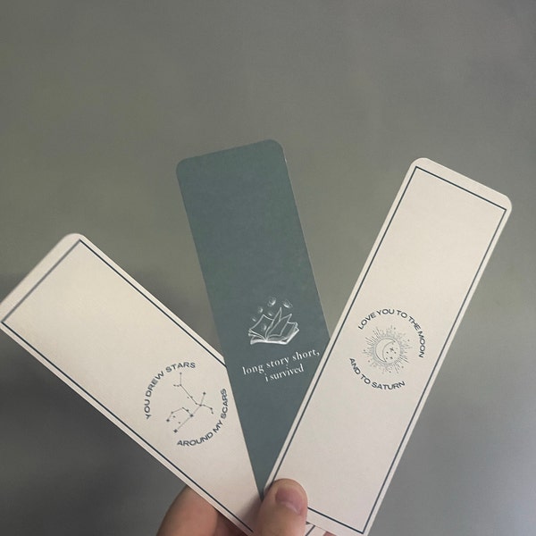 Evermore Themed Bookmarks - 2 Designs - Evermore | Long Story Short ...