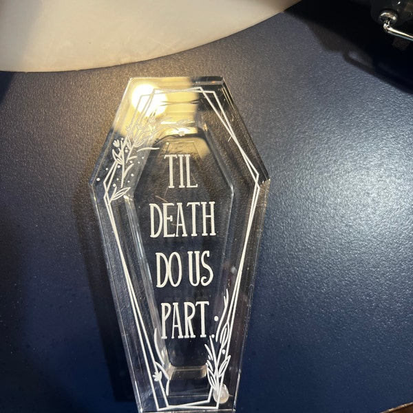 Coffin Ring Box, Halloween Wedding Ring Box, Acrylic Ring Box for ...
