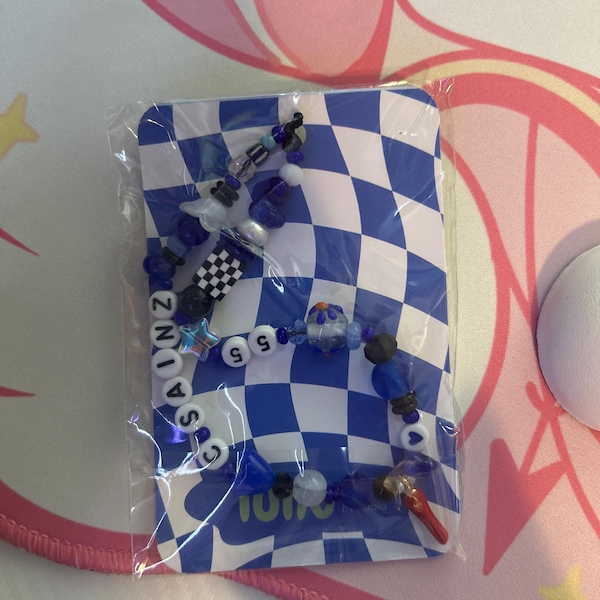 F1 Driver Beaded Phone Charm Strap: Formula 1 Keychain - Etsy