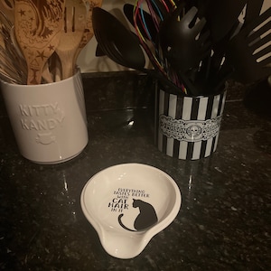 Dog Spoon Rest Everything Tastes Better With Dog Hair Funny | Etsy