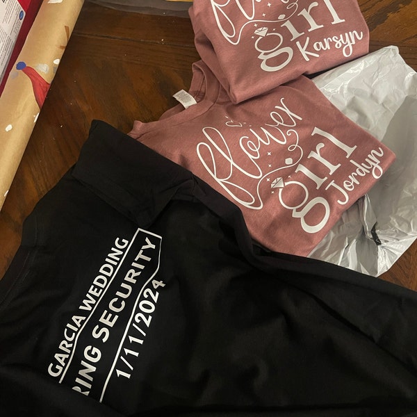 Personalized Wedding Shirt, Ring Security Shirts, Ring Bearer Shirt ...