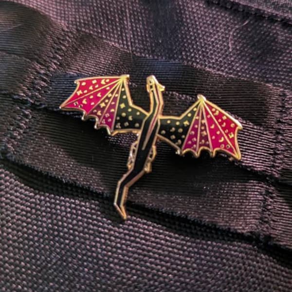 Green and Purple Dragon Enamel Pins - Etsy