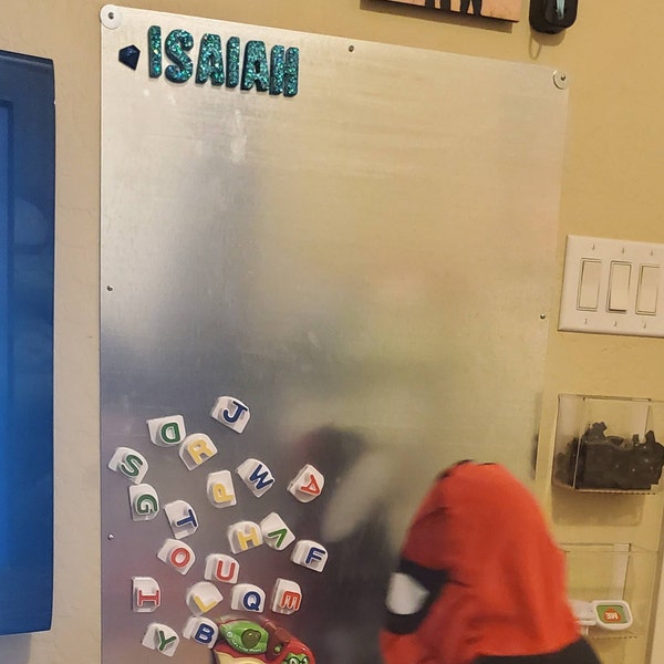 Personalized NAME Resin Letter Magnets -customizable Glitter Letters ...