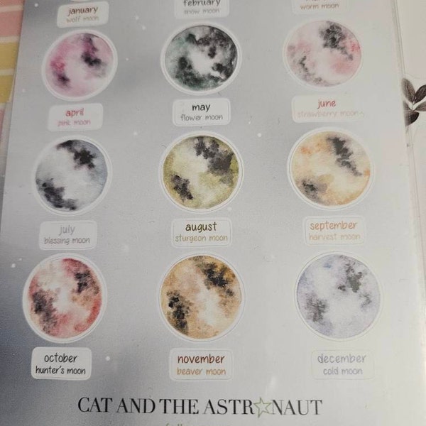 Full Moon Names - Full Moon Name Chart - Full Moon Month and Name Chart ...