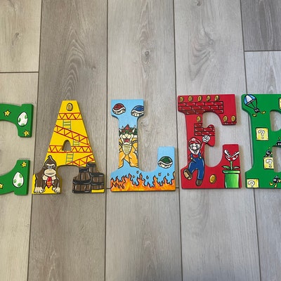 Hand Painted Video Game Letters PER LETTER - Etsy