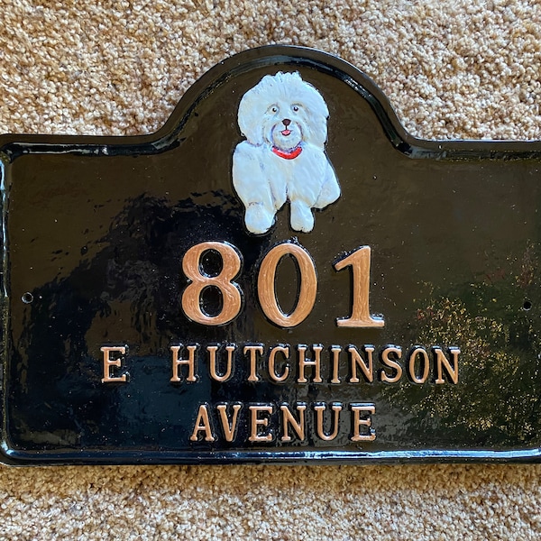 Colonial Style House Numbers, Personalized House Number Plaque, Address ...