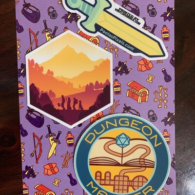 Dungeon Master Sticker, Dungeons and Dragons Sticker, 2.5 Inch Dnd ...