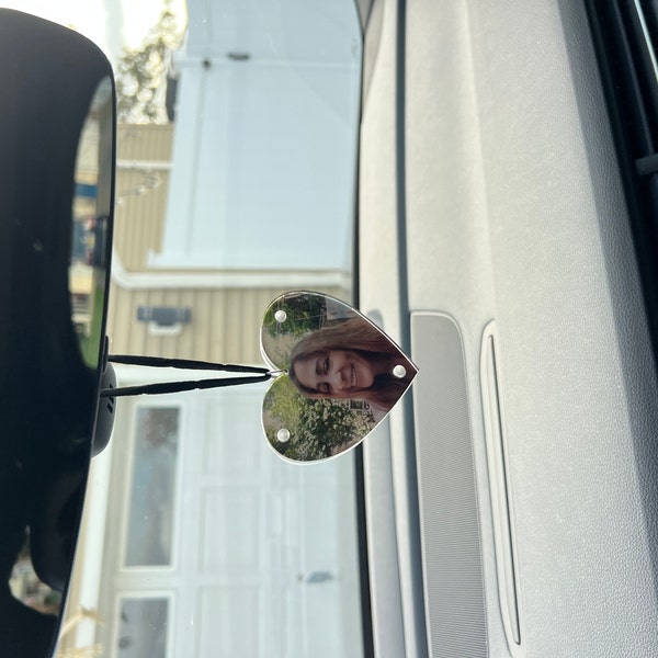 Hanging Car Photo Frames, Rearview Mirror Hanging Accessory, Car Decor ...