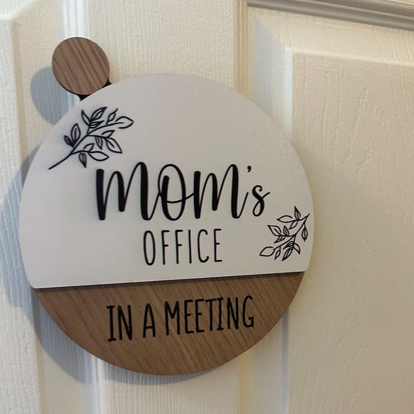 Working From Home Sign, Do Not Disturb Sign, Door Hanger, Wreath Sign ...