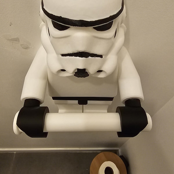 LEGO Star Wars Stormtrooper Toilet Paper Holder, Bathroom Decor - Etsy