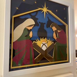 3D NATIVITY Shadow Box 3D CHRISTMAS Svg for Cricut for Silhouette - Etsy