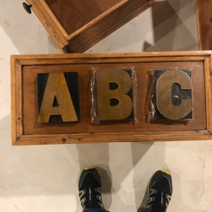 5 Inch Wooden Letter Press Block Replica - Etsy