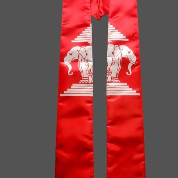 Myanmar Burma Flag Graduation Sash/stole International Study Abroad ...