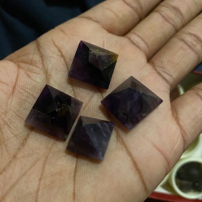 Amethyst Pyramid Shaped Stone, Ornamental Home Decor, Precious Healing ...