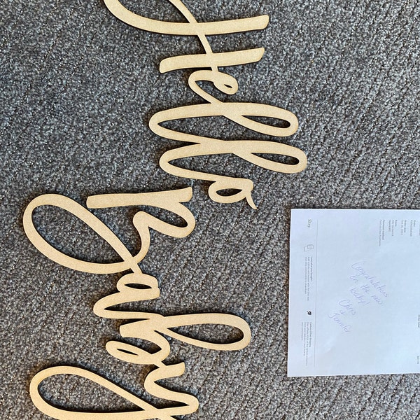 Hello Baby Sign, Oh Baby Shower, Gender Reveal, Cute Baby Shower Back ...