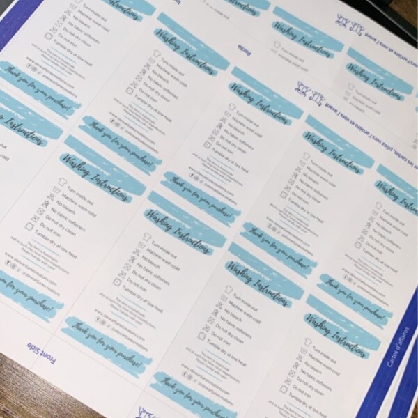 Printable Shirt Washing Card Png. Vinyl Tshirt Care Card Svg. Print ...