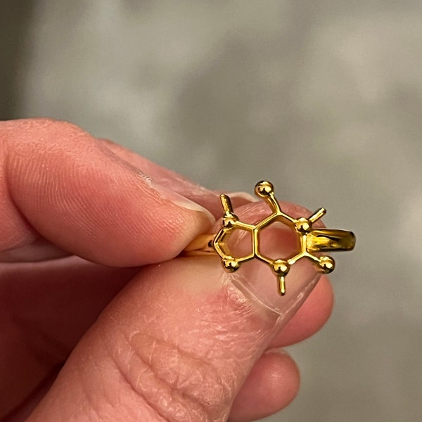 Sterling Silver Elements Science Ring, RNA Ring Jewelry, Adjustable ...