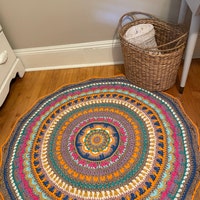 Crochet Pattern BOHO RUG Bobbiny Cord by Atergcrochet - Etsy Canada