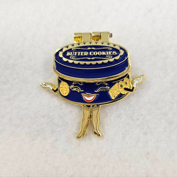 Cookie Tin, Enamel Hinge Pin - Etsy