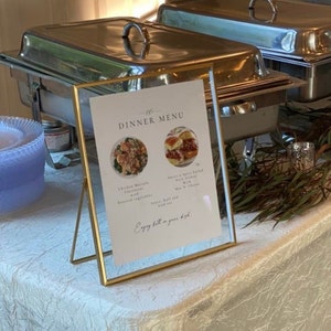 Modern Menu Sign Template Buffet Sign Minimalist Wedding Menu - Etsy