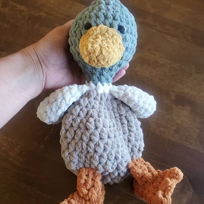 Mallard Duck Snuggler Lovey, Duck Nursery Decor, Baby Snuggle Animal ...