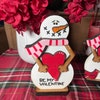 Be Mine Valentine Snowman SVG File Hearts Laser Cut File Valentine's ...