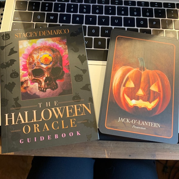 Halloween Oracle Cards & Guidebook Set Tarot Card Deck Book Kit Fantasy ...
