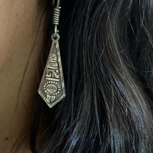 Vintage Sterling Silver 925 Clergy Cross Pendant Necklace / Black Onyx ...