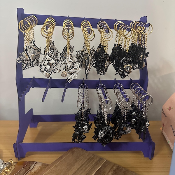 Keychain Display Stand Laser Cut 3 Size | Handicraft Display | Market ...