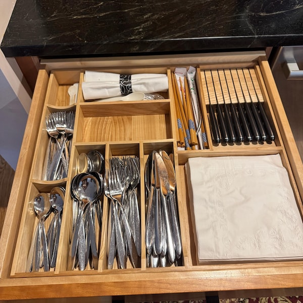Custom Kitchen Drawer Organizer | Silverware | Baking and More - Made ...