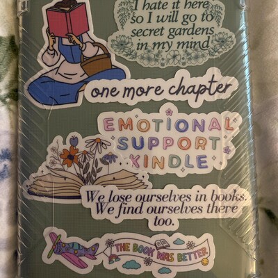 3-50 Piece Kindle Sticker Pack, Reader Stickers, Book Stickers, Cute ...