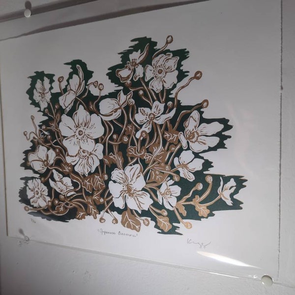 Sunflower Woodcut Reduction Print - Cloud Mountains - August ...