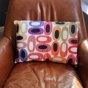Mid Century Modern Lumbar Pillow MCM Pillow Retro Pillow | Etsy