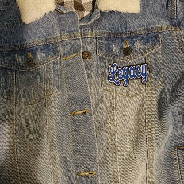 Legacy Patch- Iron on (blue) - Etsy