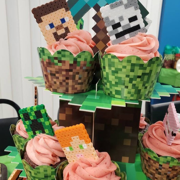 Minecraft Half Sword Cake Topper - Etsy