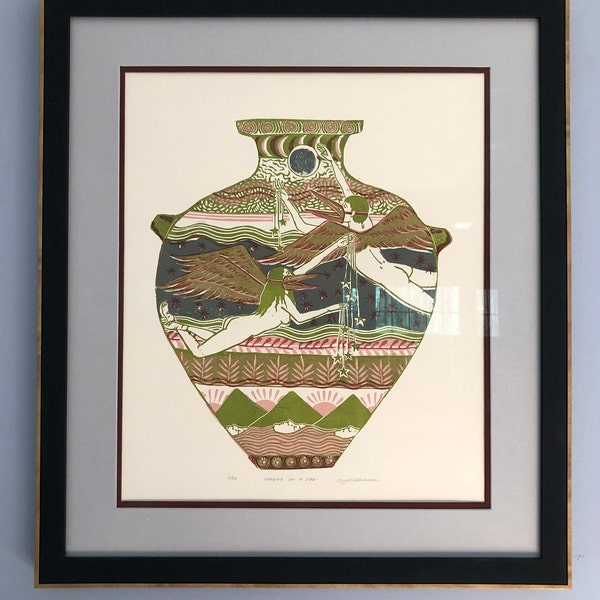 Original Linocut Illustration 'swan'' - Etsy