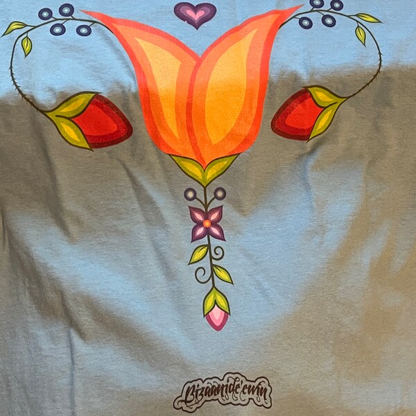 Desk Mat - Summertime Ojibwe Floral Anishinaabe Woodland Art Office ...