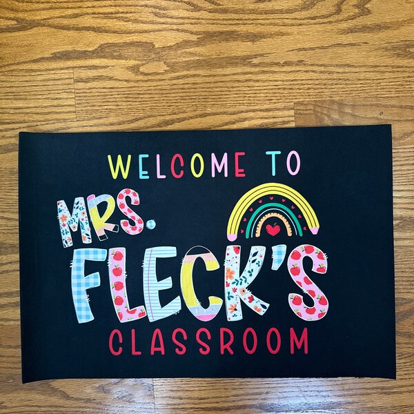 Personalized Teacher Doormat for Classroom, Teacher Gifts, Custom ...
