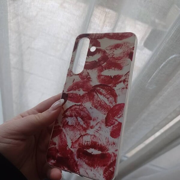 Kiss Mark Phone Case Lipstick Commitment Cover Fits for iPhone 17 16 15 ...